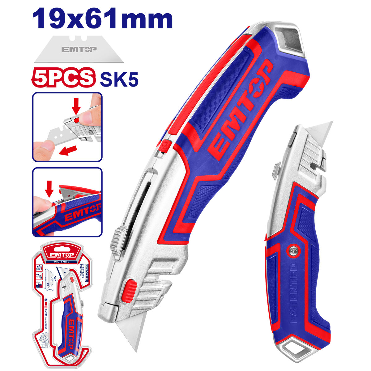 Exacto retráctil de USO INDUSTRIAL– LA CASA DEL TELEFONO
