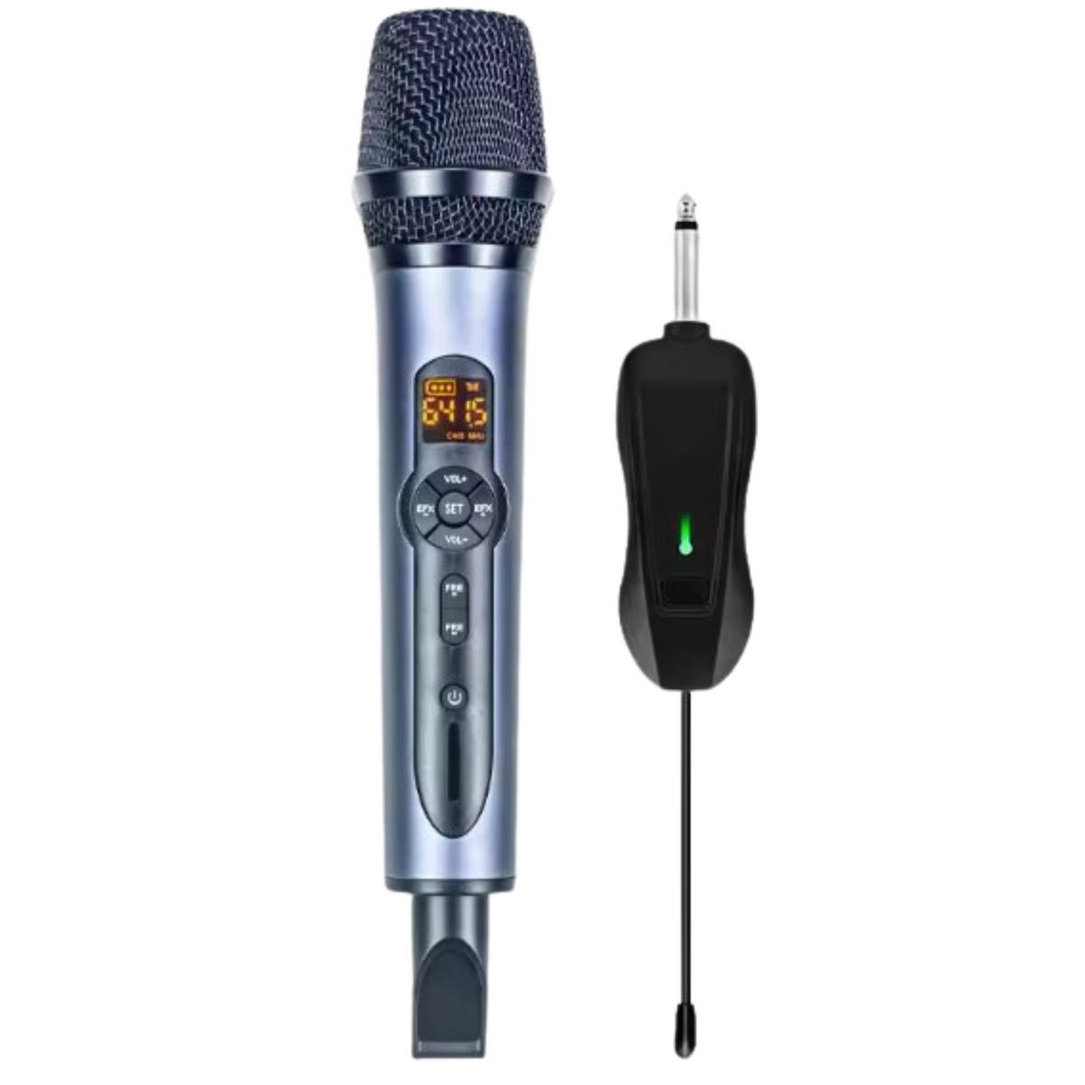 Combo de micrófono inalámbrico con receptor HT-01– LA CASA DEL TELEFONO