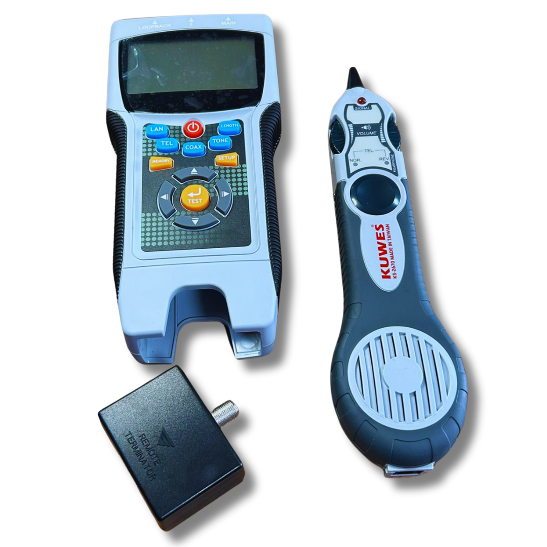 Probador profesional para cable de red y telefónico Kuwes KS-2670– LA ...