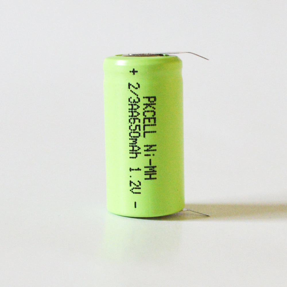 Batería industrial 2/3AA de 650mAh NI-MH 1.2V – Baterías industriales ...