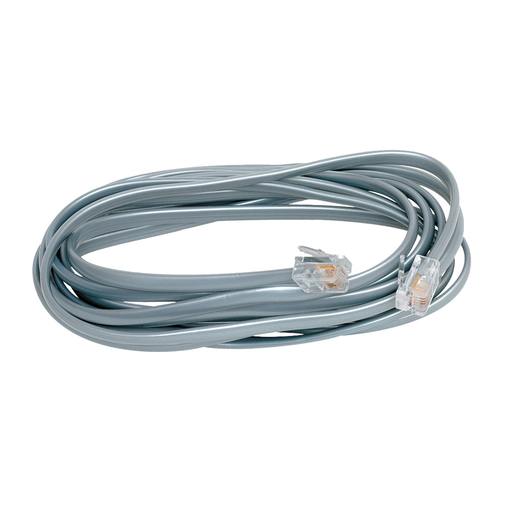 Cable de línea para teléfono color gris satinado, 7 pies de longitud ...